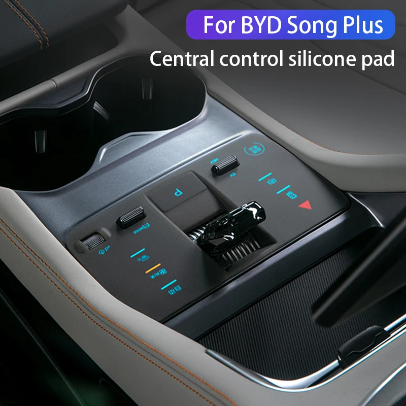 For-BYD-Song-Plus-dmi-EV-2024-2023-Central-control-button-silicone-pad ...