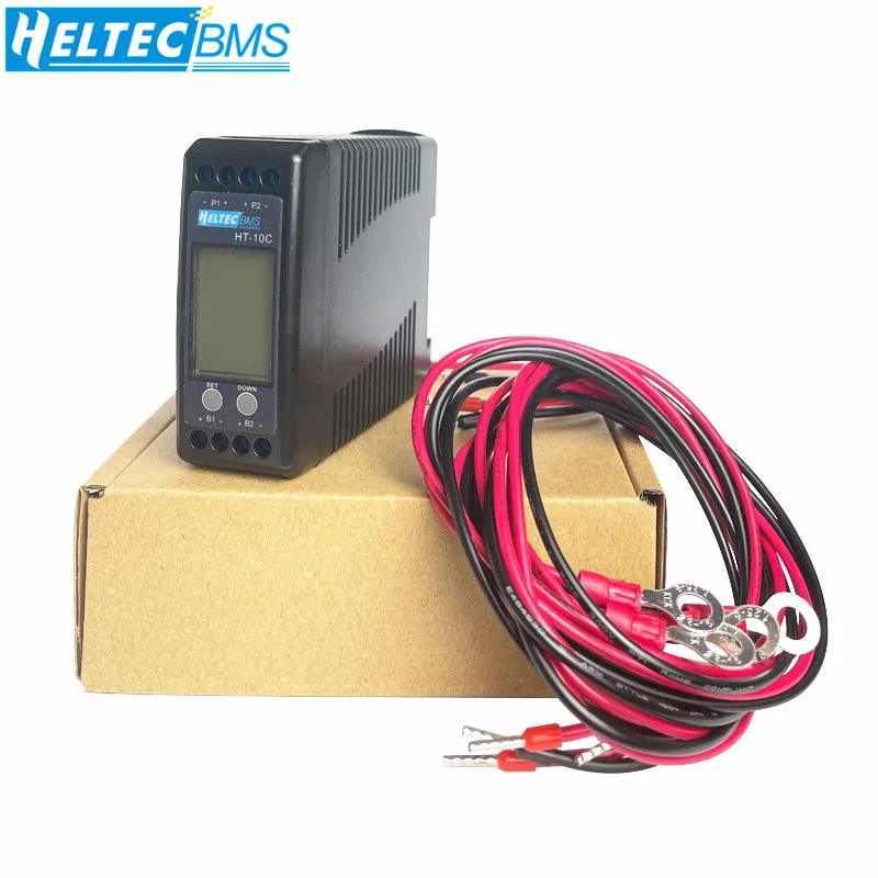 Heltec 배터리 이퀄라이저 LCD 배터리 전압 밸런스 리드 산 성 배터리 12V/ 24/36/48V/96V HT-10C 병렬 ...