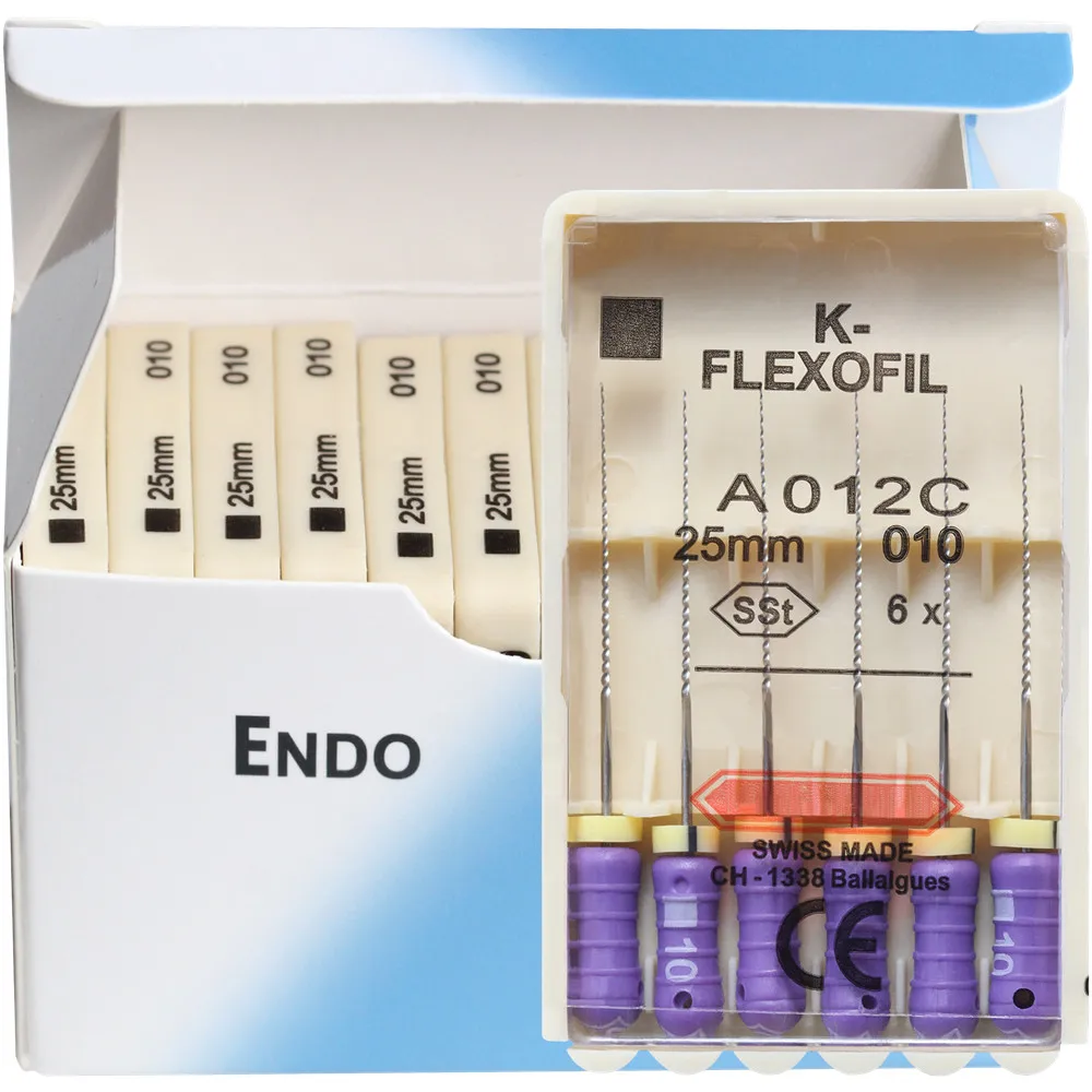 12-Packs-Box-Dental-K-FLEXOFILE-Flexibility-21-25-31mm-Endo-Root-Canal ...