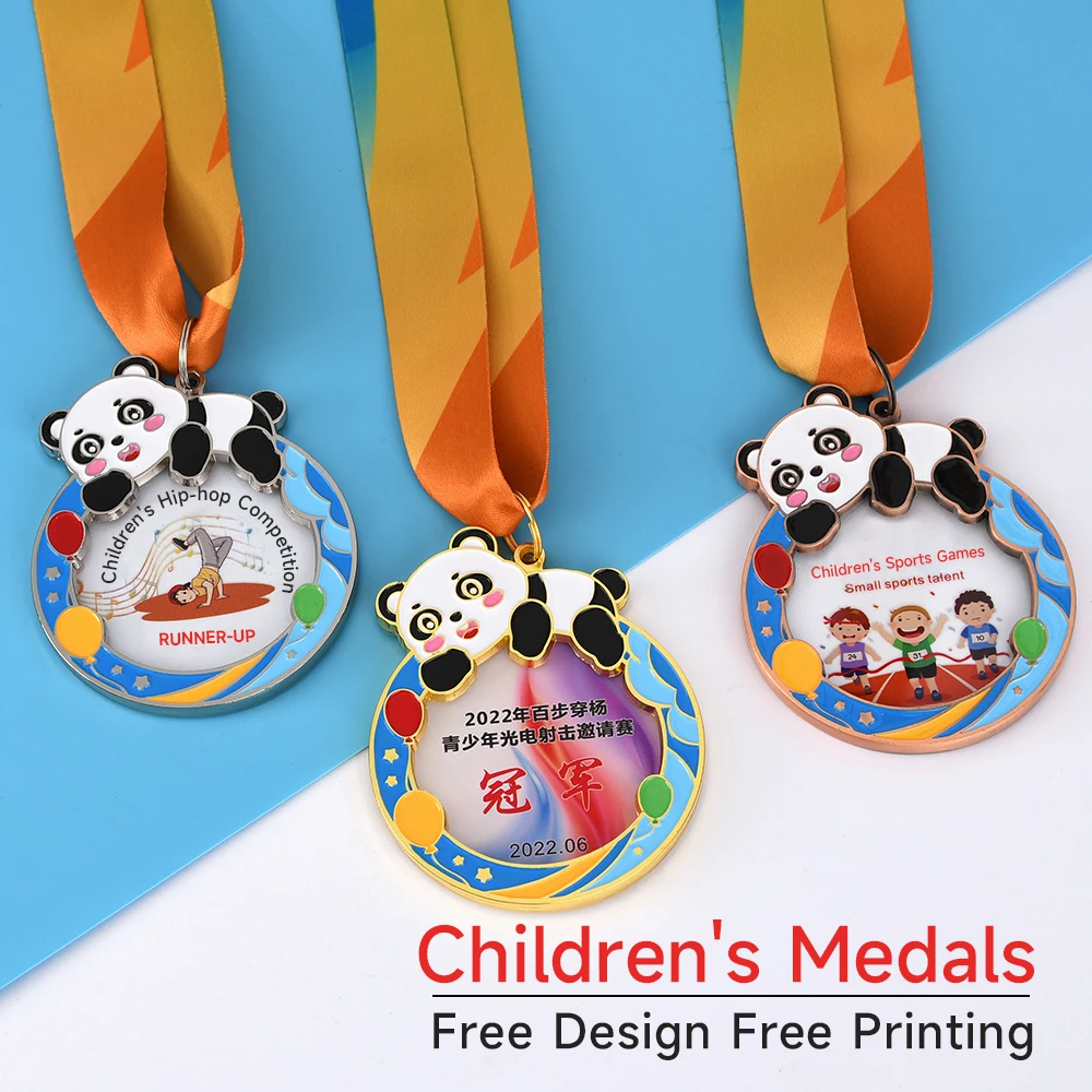 Medals For Award Kids Medal Gold Awards Panda Acrylic Children's Medals ...