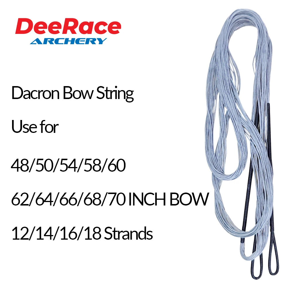 DeeRace-Archery-Accessory-Bow-String-Silver-Dacron-Material-AMO-48-50 ...