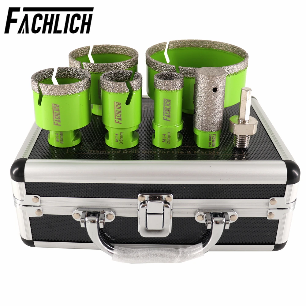 FACHLICH-7pcs-M14-Dia25-35-50-68-100mm-Diamond-Drill-Core-Bits-25mm ...