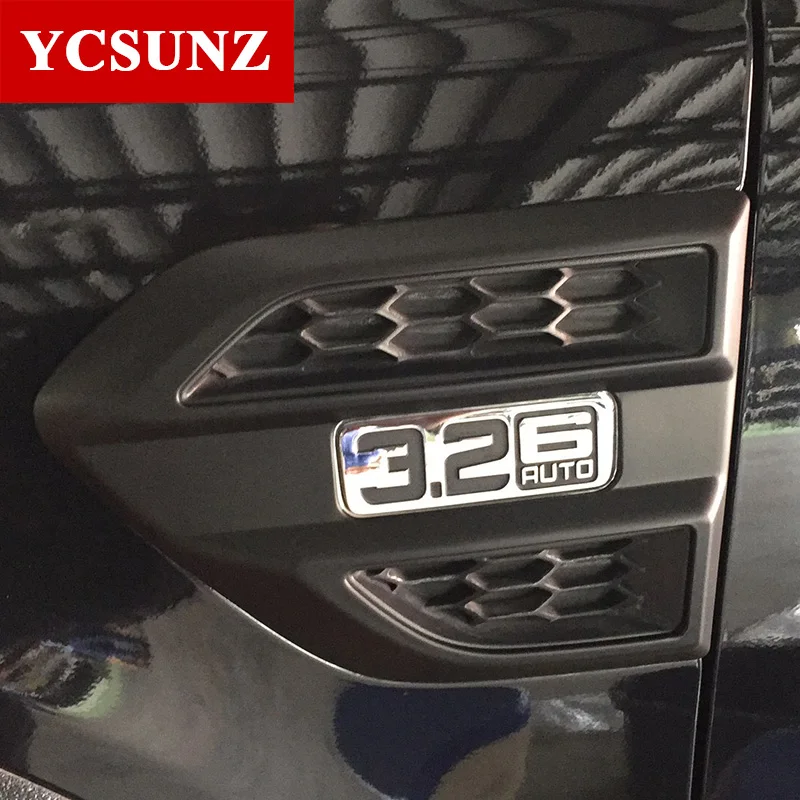 Car Accessories Abs Black Side Fender Guards For Ford Ranger Wildtrak ...