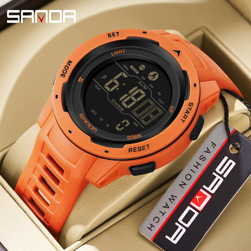 SANDA-reloj-deportivo-Digital-para-hombre-cron-grafo-Digital-con ...