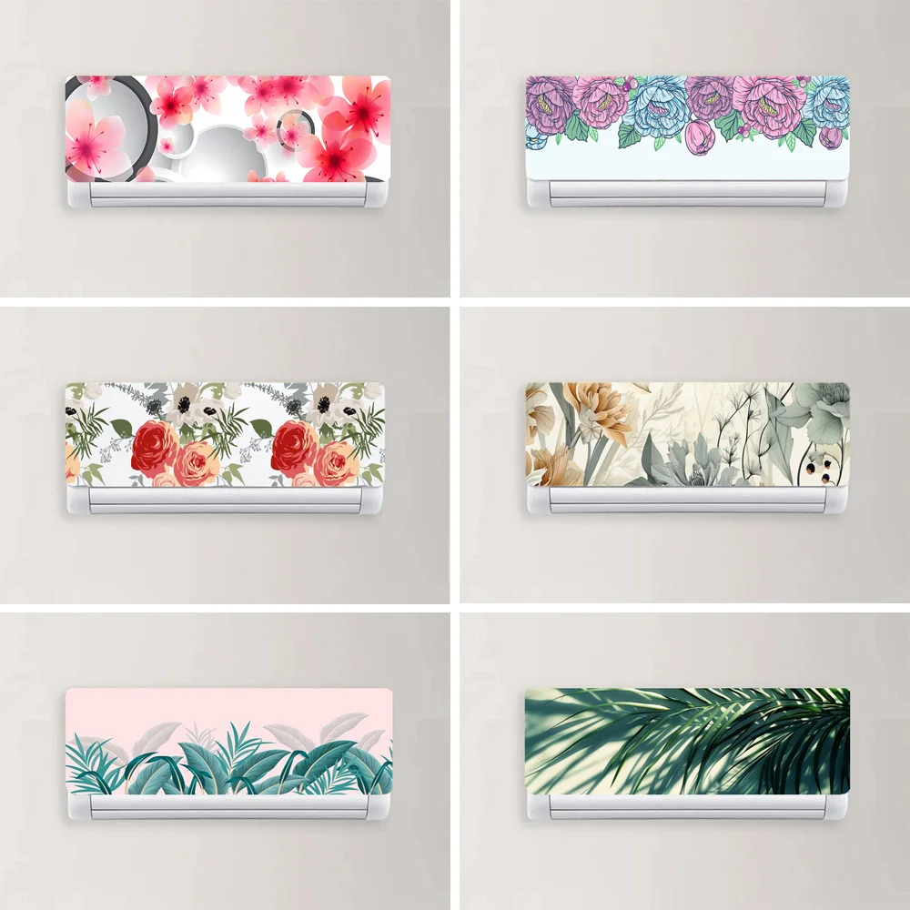 Elegant-Floral-Home-Air-Conditioner-Decoration-Stickers-Vinyl ...