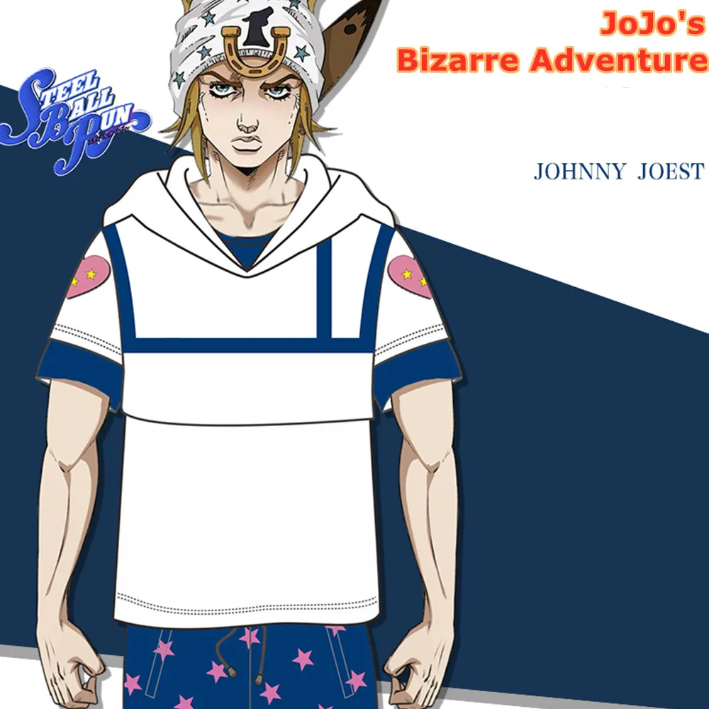 Anime-Bizarre-Adventure-Cosplay-Costume-Johnny-Joestar-Uniform-Top ...