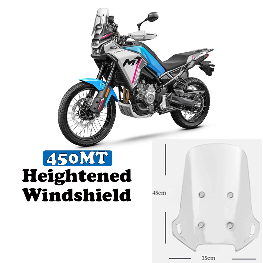 Motorcycle-Windshield-For-CFMOTO-450-MT-450MT-2024-Heightened-and ...