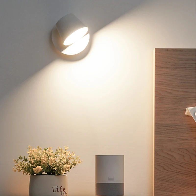 350-Rotating-LED-Wall-Light-Lamp-for-Reading-Free-Rotation-Night-Light ...