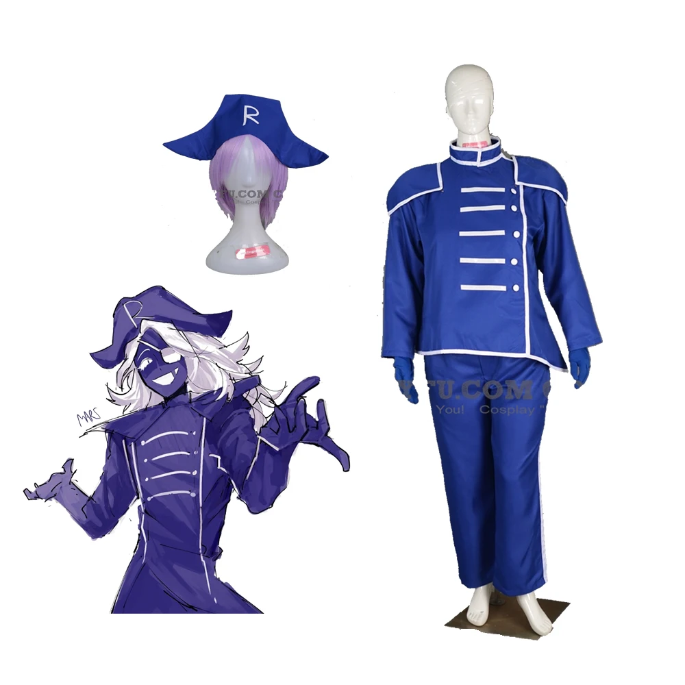 Game-Deltarune-Roulxs-Kaard-Cosplay-Costume-Roulxs-Kaard-Top-Pants-Full ...