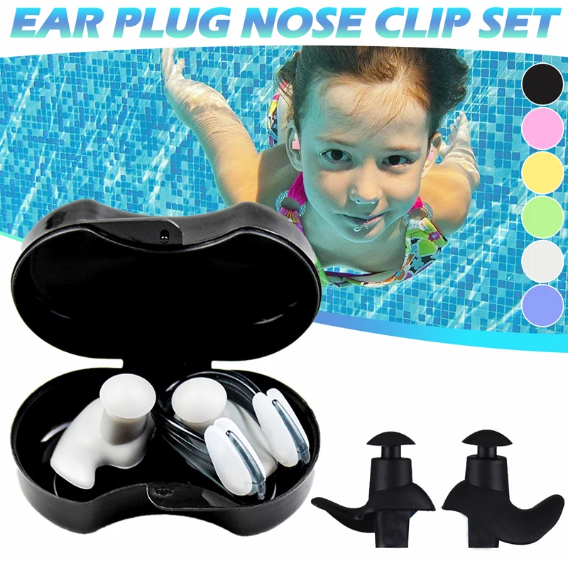 Silicone-Waterproof-Swimming-Ear-Plugs-Kids-Adult-Anti-Noise-Snore ...