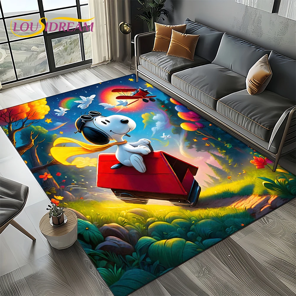 27-Style-Cute-Snoopy-Dog-Cartoon-Carpet-Rug-for-Bedroom-Living-Room ...