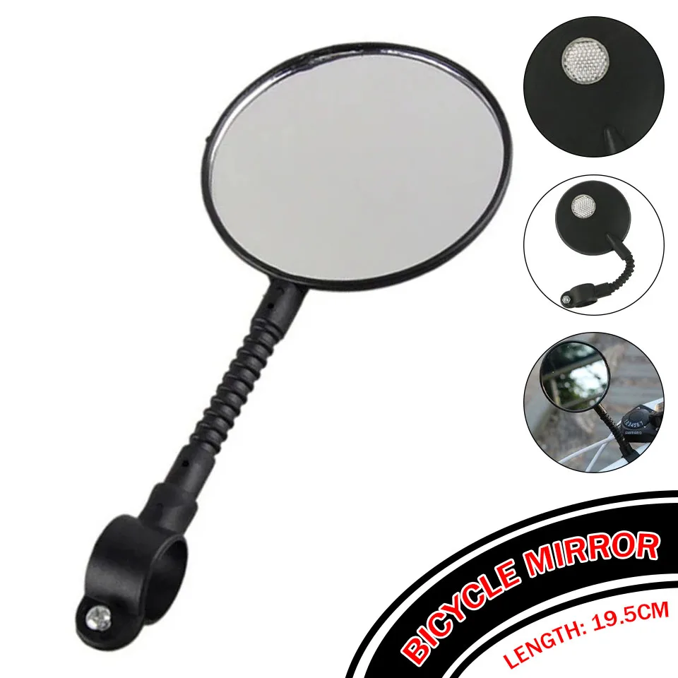 Adjustable Flexible Bicycle Mirror Cycling Rear View Convex Mountain ...