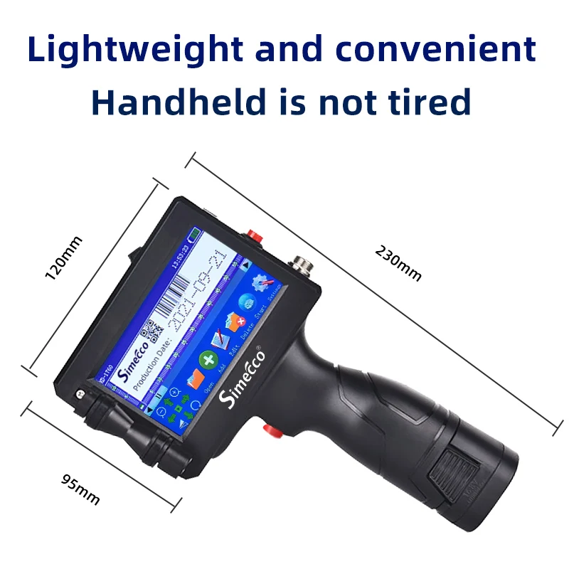 Handheld Inkjet Printer - Touch Screen For Date Codes, Barcodes, & Text ...