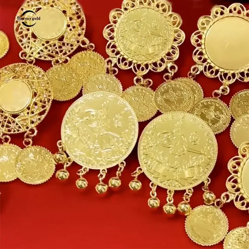 Turkish-Totem-Round-Brooch-Pins-Gold-Plated-Ethnic-Bridal-Jewelry-Pins ...