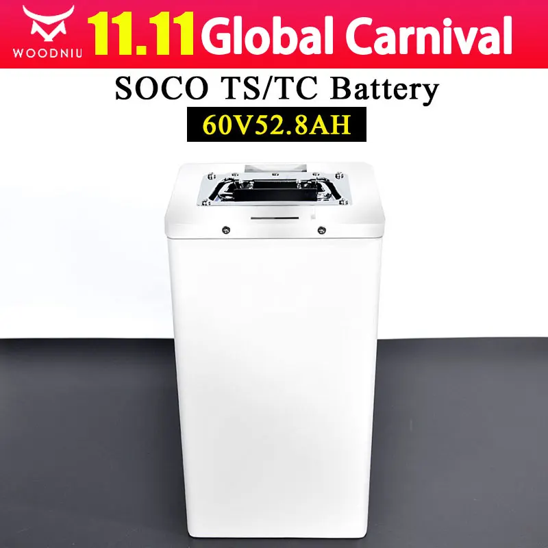 Super SOCO TS TC TSX 배터리, 60V, 52.8AH, 블루투스 앱 컨트롤러, 충전기 교체, 오토바이 액세서리 ...