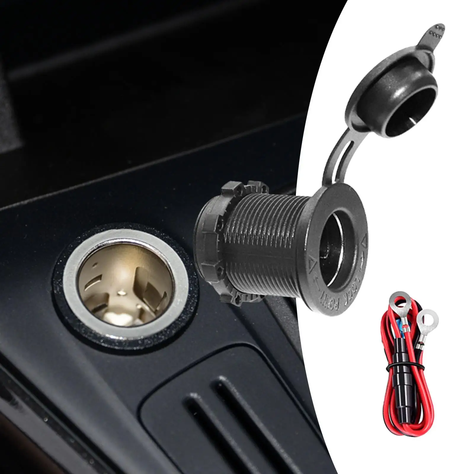 Car-Cigarette-Lighter-Socket-for-Automotive-Truck-RV-Boat-with ...