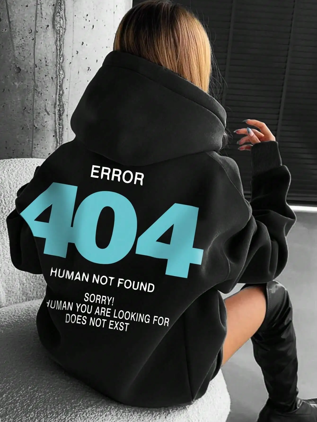 Fehler-404-Mensch-nicht-gefunden-sorry-Damen-Kapuze-Mode-S-XXL-Hoodies ...
