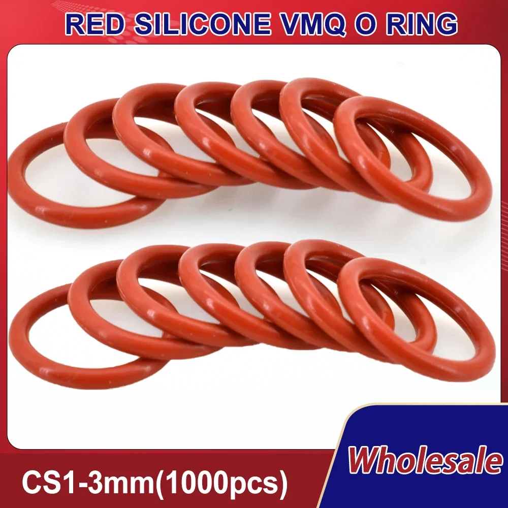 Wholesale-CS2mm-OD9mm-13mm-Red-O-Ring-Silicone-VMQ-Thickness-Washers ...