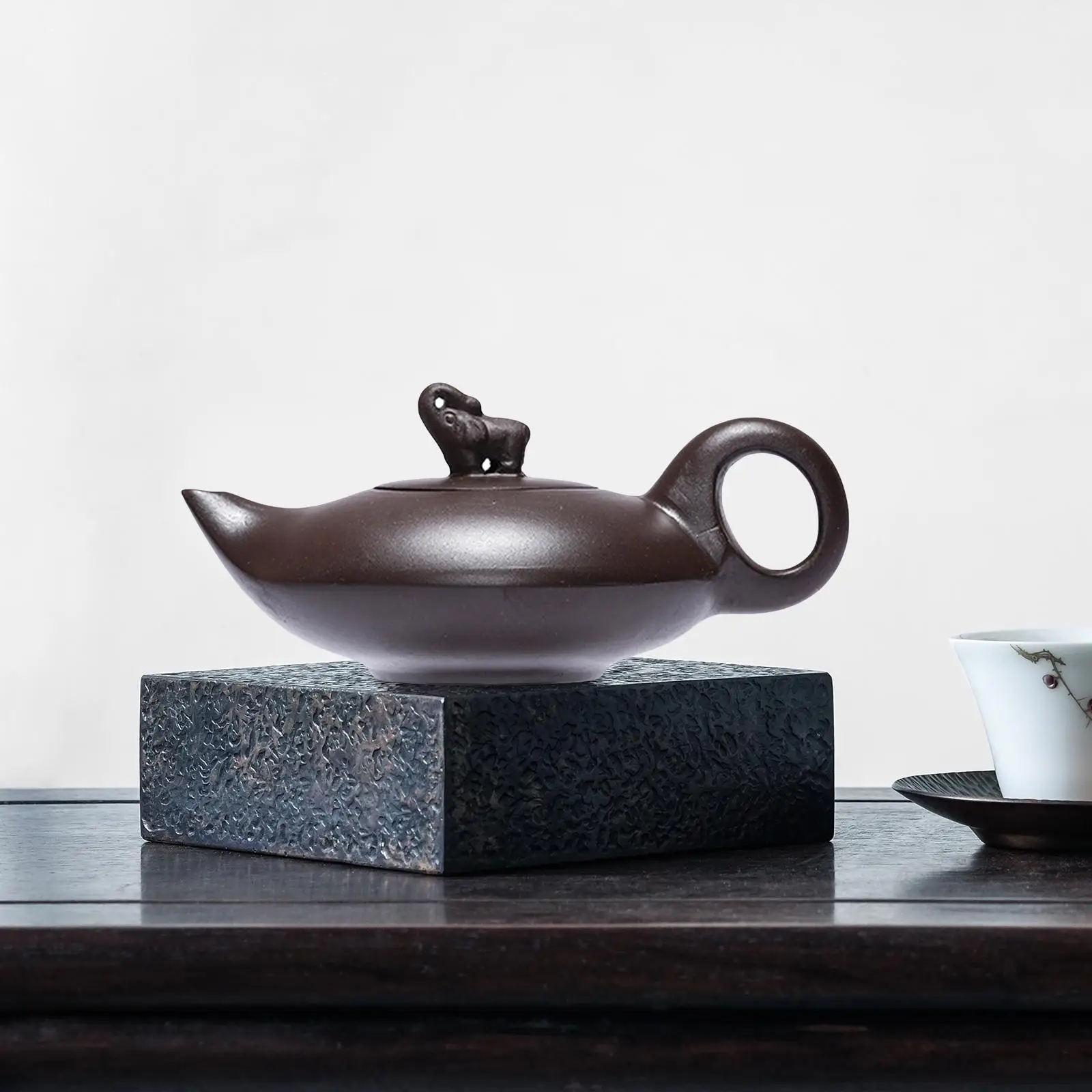 Clay-Teapot-with-Lid-Traditional-Chinese-Tea-Kettle-Smooth-Elephant ...