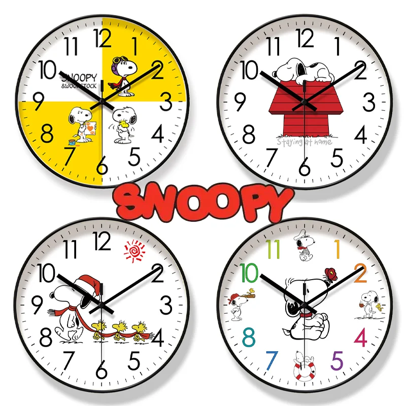 10-Inches-Snoopy-Fashion-Quartz-Wall-Clock-Cute-Cartoon-Home-Living ...