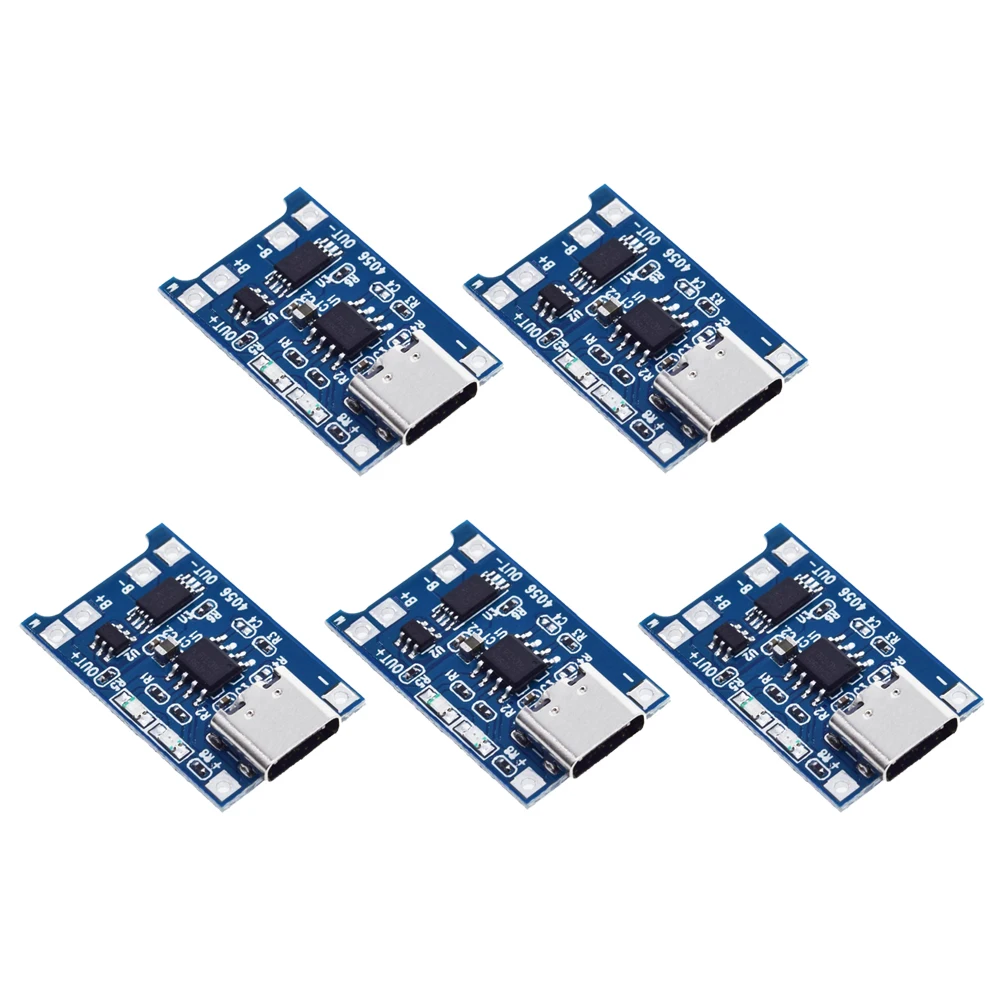 5PCS-5V-1A-Type-c-USB-18650-Lithium-Battery-Charging-Board-Charger ...