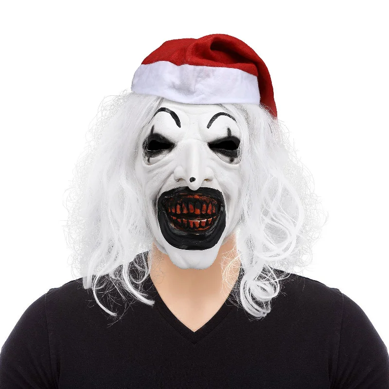 Ghost-Clown-Mask-Terrifier-Mask-Scary-Christmas-Clown-Cosplay-Murder ...