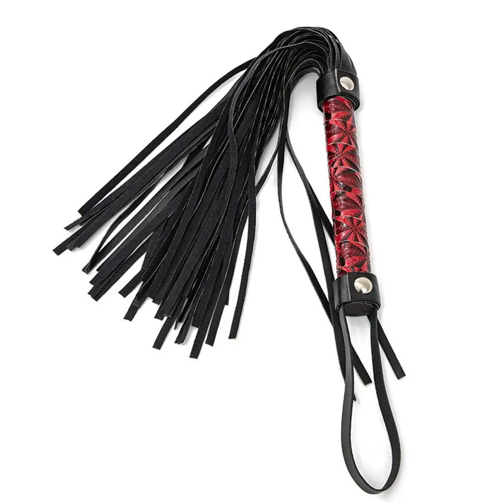 51cm-PU-Non-Slip-Leather-Horse-Whip-Crop-Tassels-Short-Whip-With-Handle ...