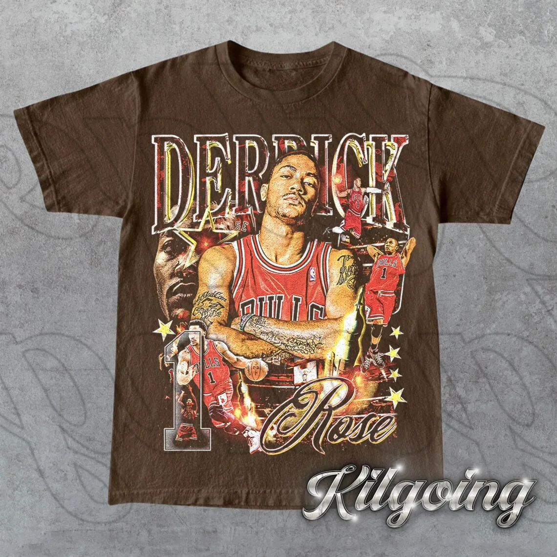 Camiseta-Vintage-de-Derrick-Rose-para-hombre-y-mujer-regalo-limitado ...