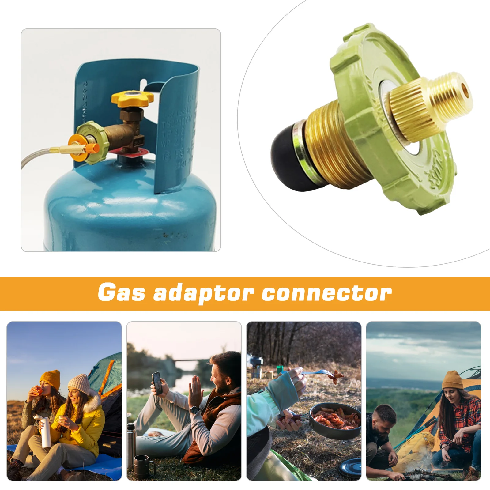 Outdoor Stove To LPG Tank Adapter Connector Practical Gas Furnace ...