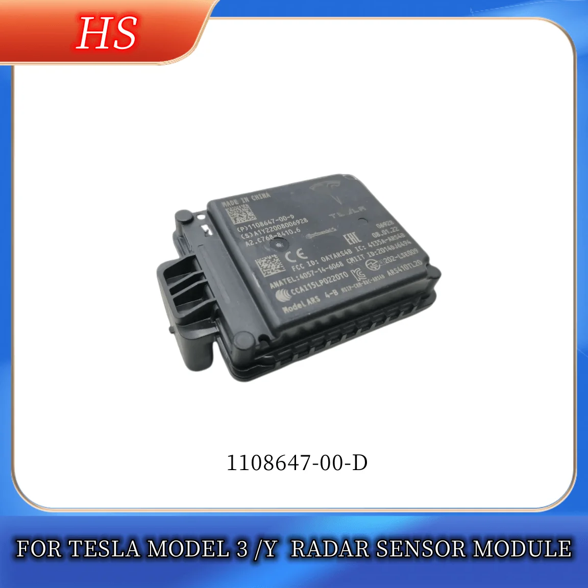 FOR-TESLA-MODEL-3-Y-RADAR-SENSOR-MODULE-2017-2018-2019-2020-1108647-00 ...