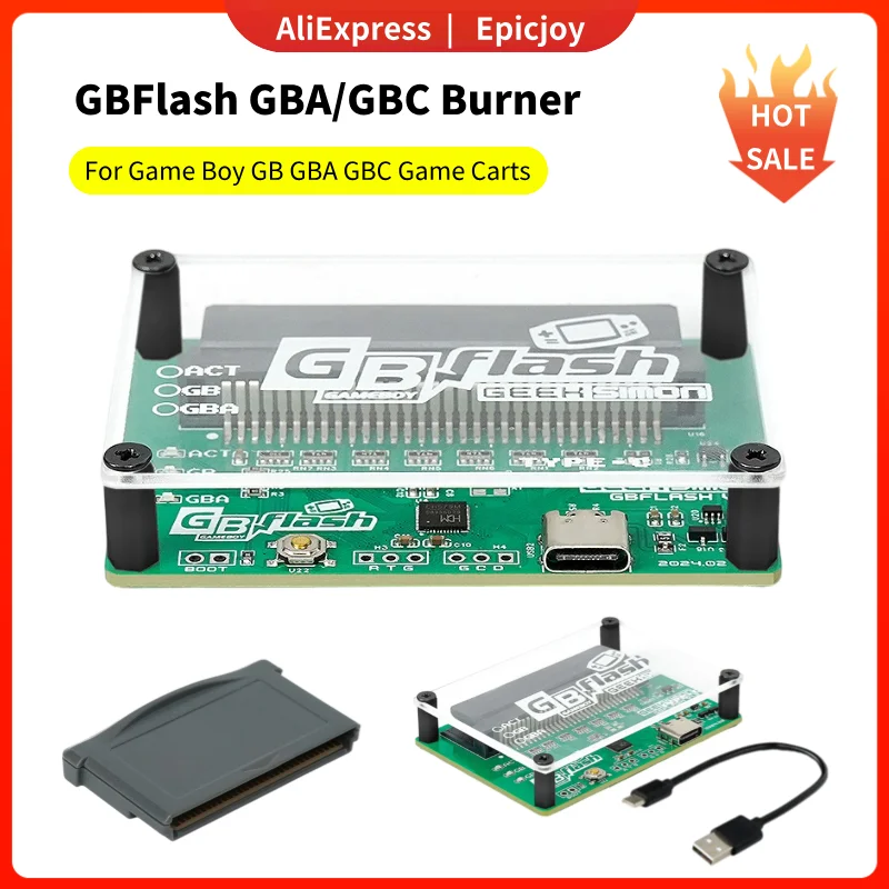 GBFlash-GBA-GBC-Burner-Great-Design-USB-Adapter-No-Screen-GB-Flash-Cart ...