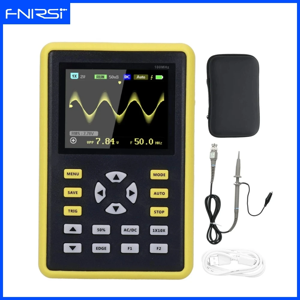 FNIRSI-5012H 2.4-inch Screen Digital Oscilloscope 500MS/s Sampling Rate ...