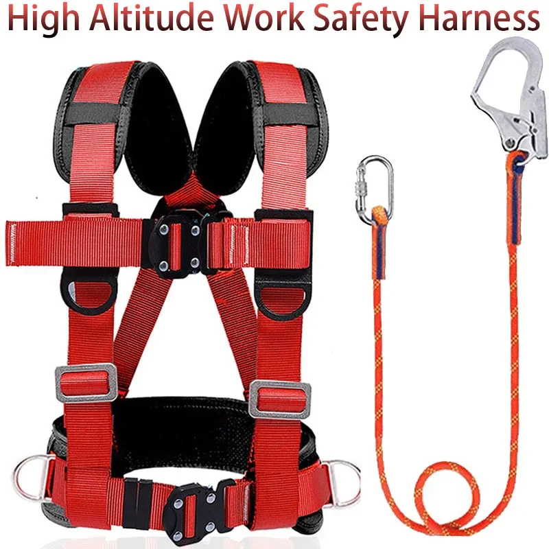 High-Altitude-Work-Safety-Harness-Half-Body-Safety-Belt-Rope-Outdoor ...