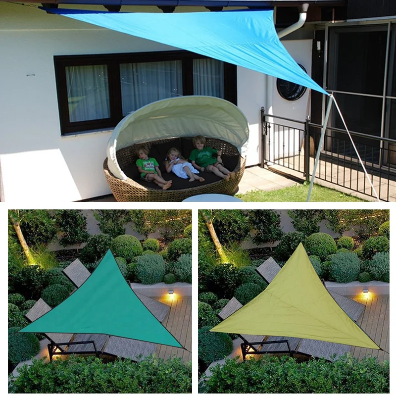 3X3X3M-Waterproof-Triple-Cornered-Sun-Shelter-Awning-Parasol-Outdoor ...