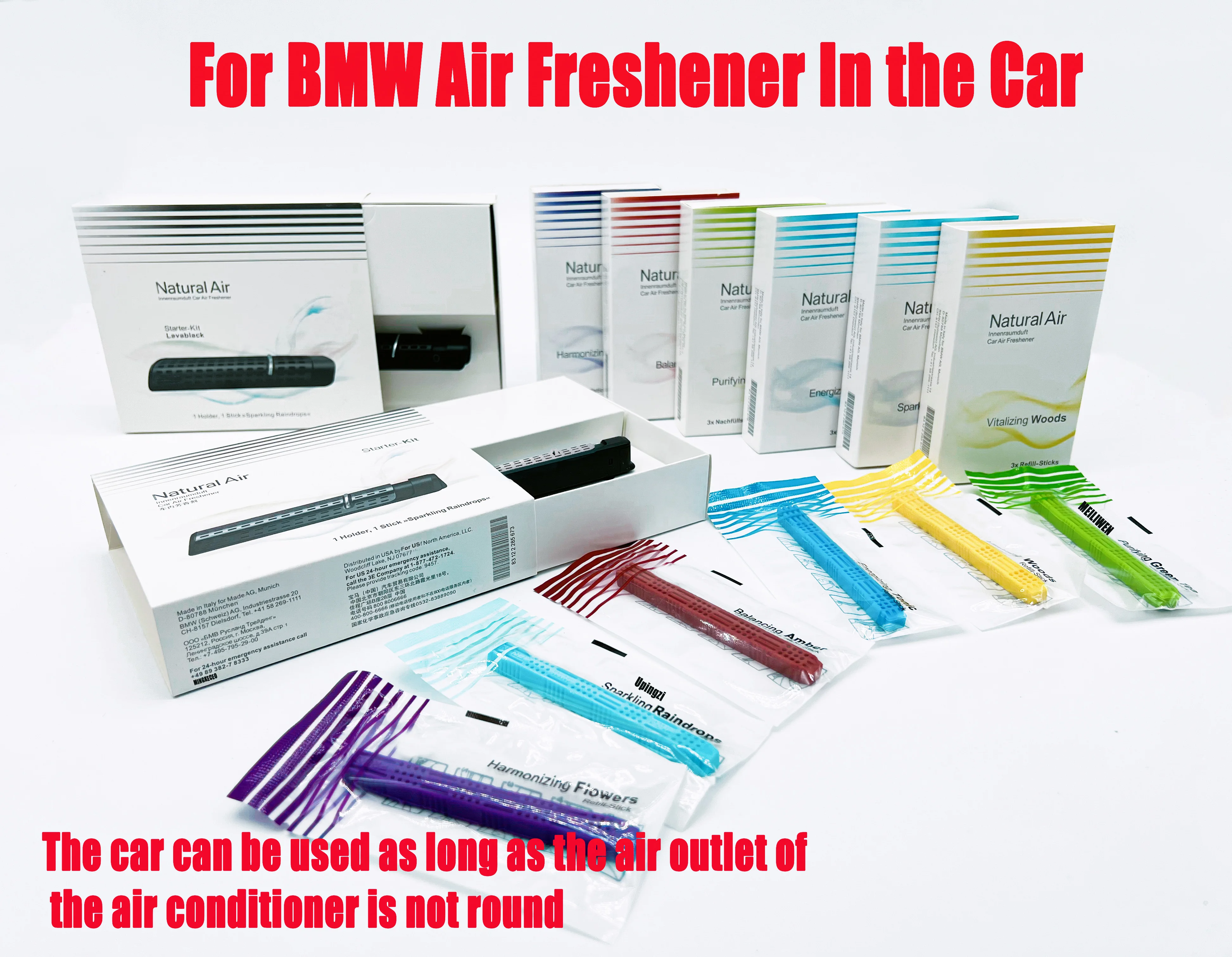 Car-Air-Freshener-for-BMW-Perfume-6-Smell-Original-Air-Outlet ...