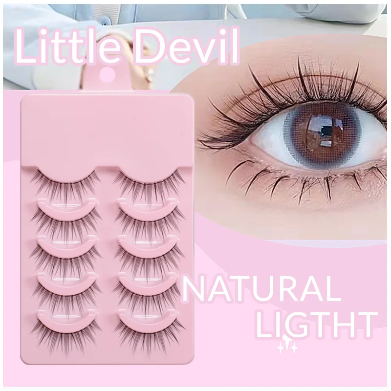 False Eyelashes Natural LongLittle Devil Eyelash Cosplay Extension ...