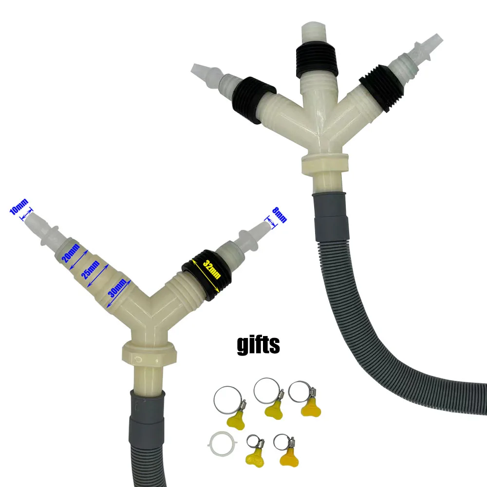 Drainage-hose-downpipe-tee-adapter-for-dryer-washing-machine-drain-With ...