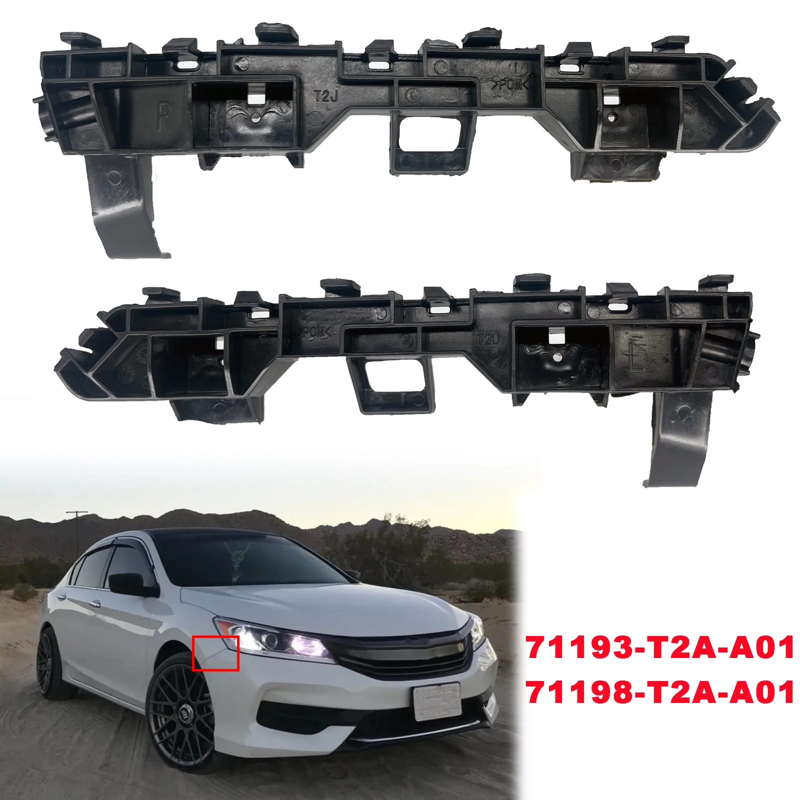 Front-Bumper-Guide-Mount-Bracket-Grille-Retainer-Fit-for-Honda-Accord ...