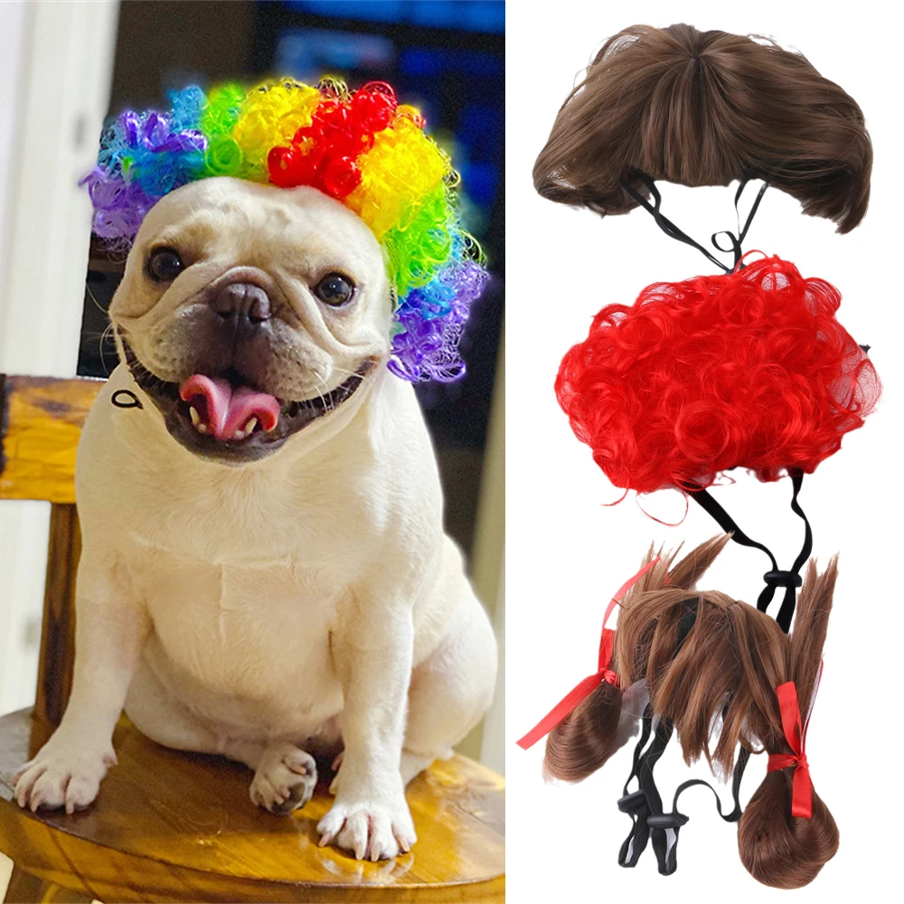 Halloween-Funny-French-Bulldog-Pet-Wig-Christmas-Dog-Hair-Accessories ...