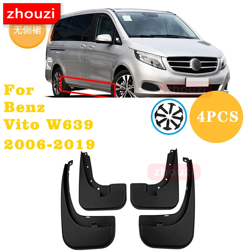 For-Mercedes-Benz-V-Class-2016-2021-Mudguard-Car-Fenders-Mud-Flaps-Vito ...