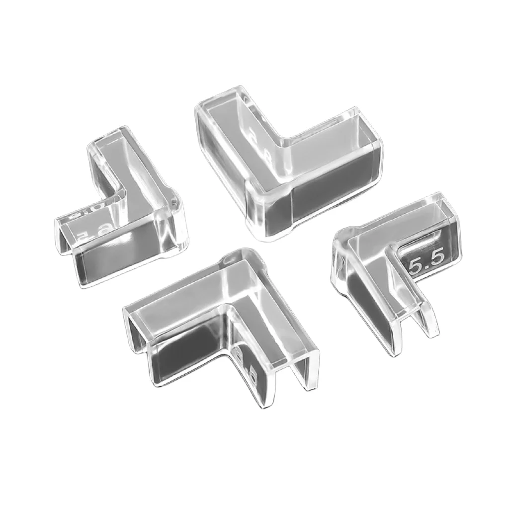 4Pcs/set Silicone Transparent Anti-collision Fish Tank Corner Protector ...