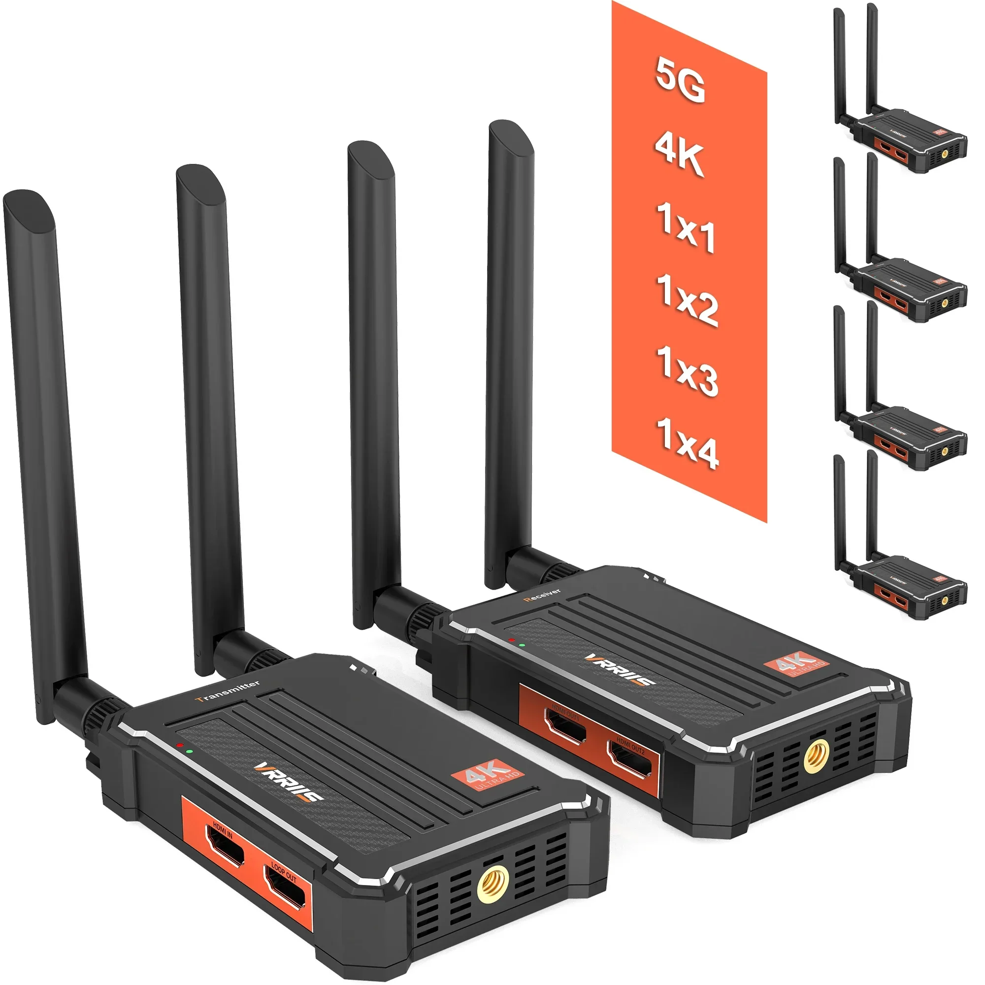 Dual-HDMI-4K-Wireless-Transmitter-Receiver-HDMI-Extender-Splitter ...