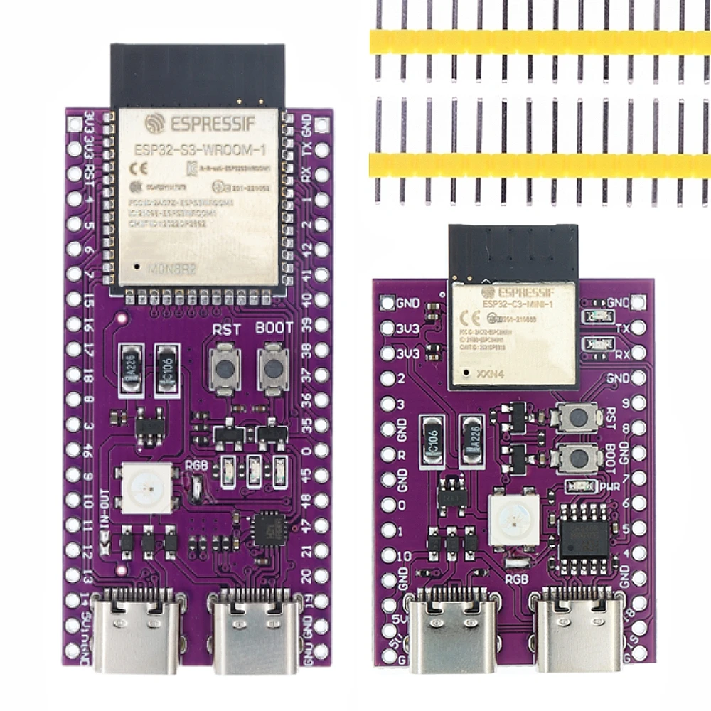 Esp32/ESP32 C3/ESP32 S3 placa de núcleo de placa de desenvolvimento duplo tipo c ESP32 C3 ...