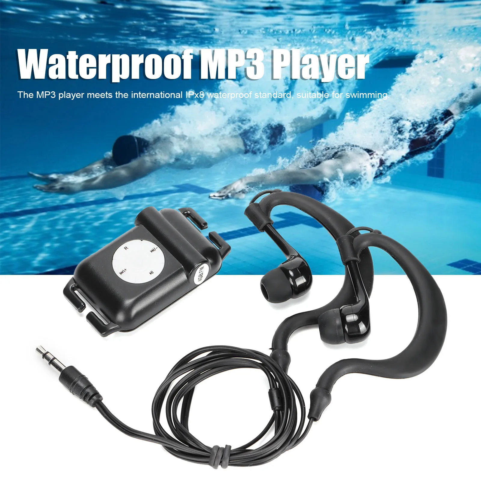 Waterproof-MP3-Player-MP3-Player-with-Headphone-Waterproof-Swimmer-MP3 ...