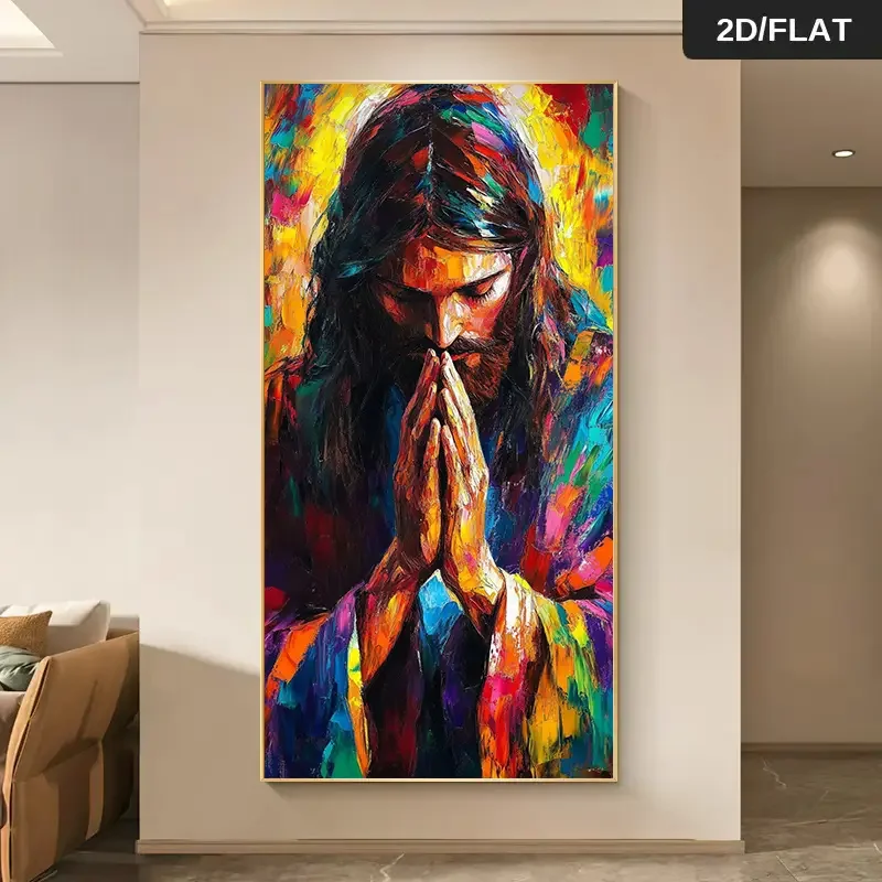 1pc Extra Large 70x140cm (27.5x55.1in) Jesus Prayer Canvas Painting ...
