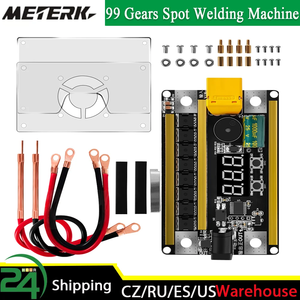 99 Gears Spot Welding Machine Control Board DIY Spot Welder Set for 0.1 ...