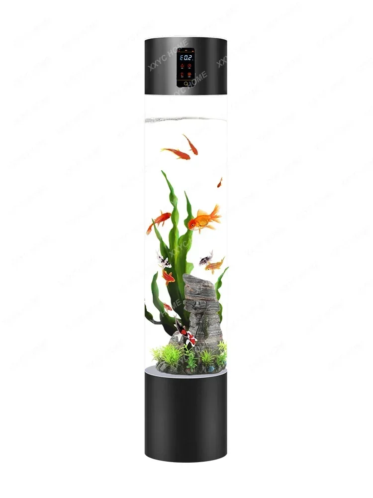 Smart-Change-Water-Acrylic-Living-Room-Rain-Ecological-Fish-Tank-Large ...