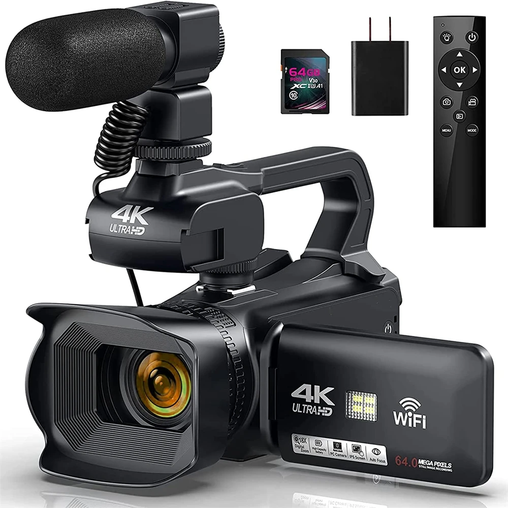 Live-Streaming-4K-Video-Camera-64MP-Camcorder-WIFI-Vlogging-Cameras-For ...