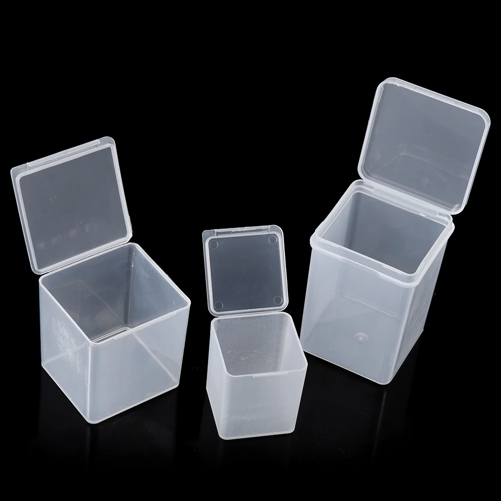 1Pc-Small-Plastic-Beads-Containers-Transparent-Storage-Box-with-Hinged ...