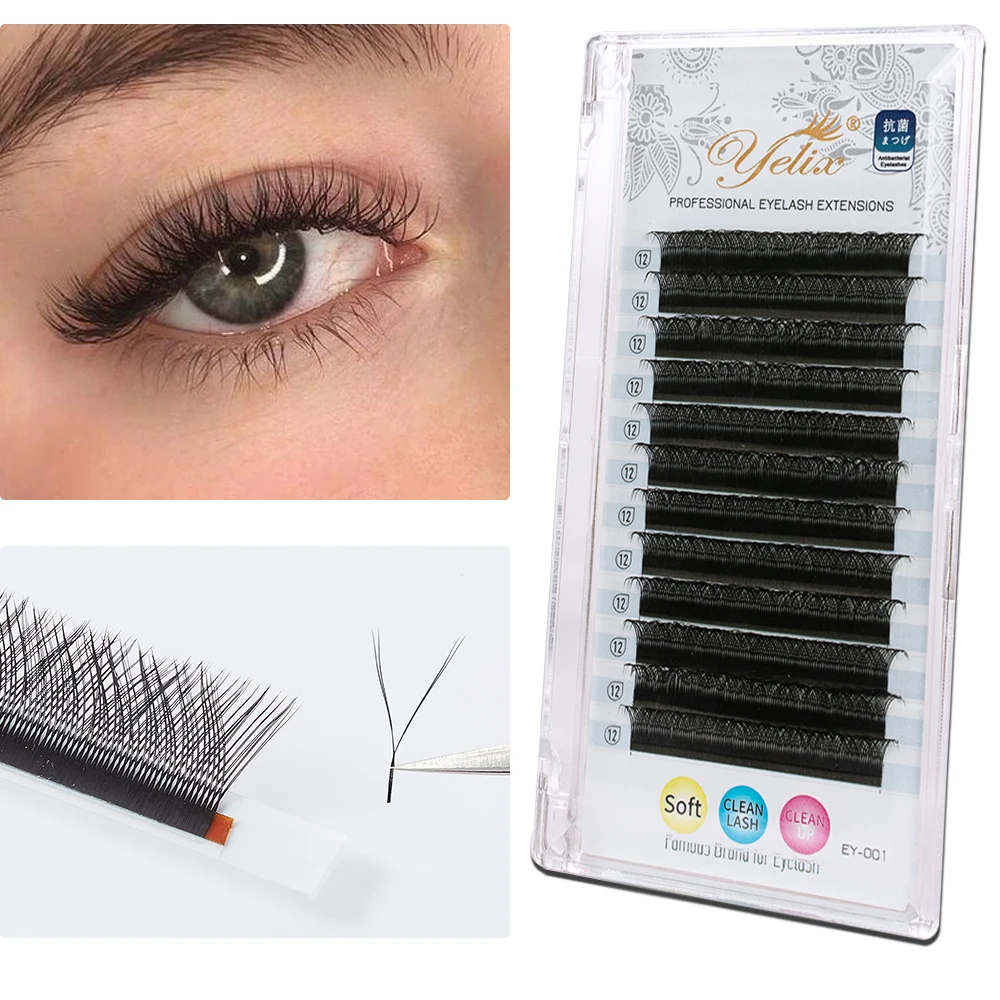 Yelix-0-07-0-05-YY-Shape-Eyelash-Extensions-Black-Brown-Cilios-Y ...